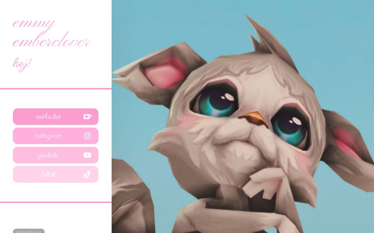 emmy emberclover's carrd